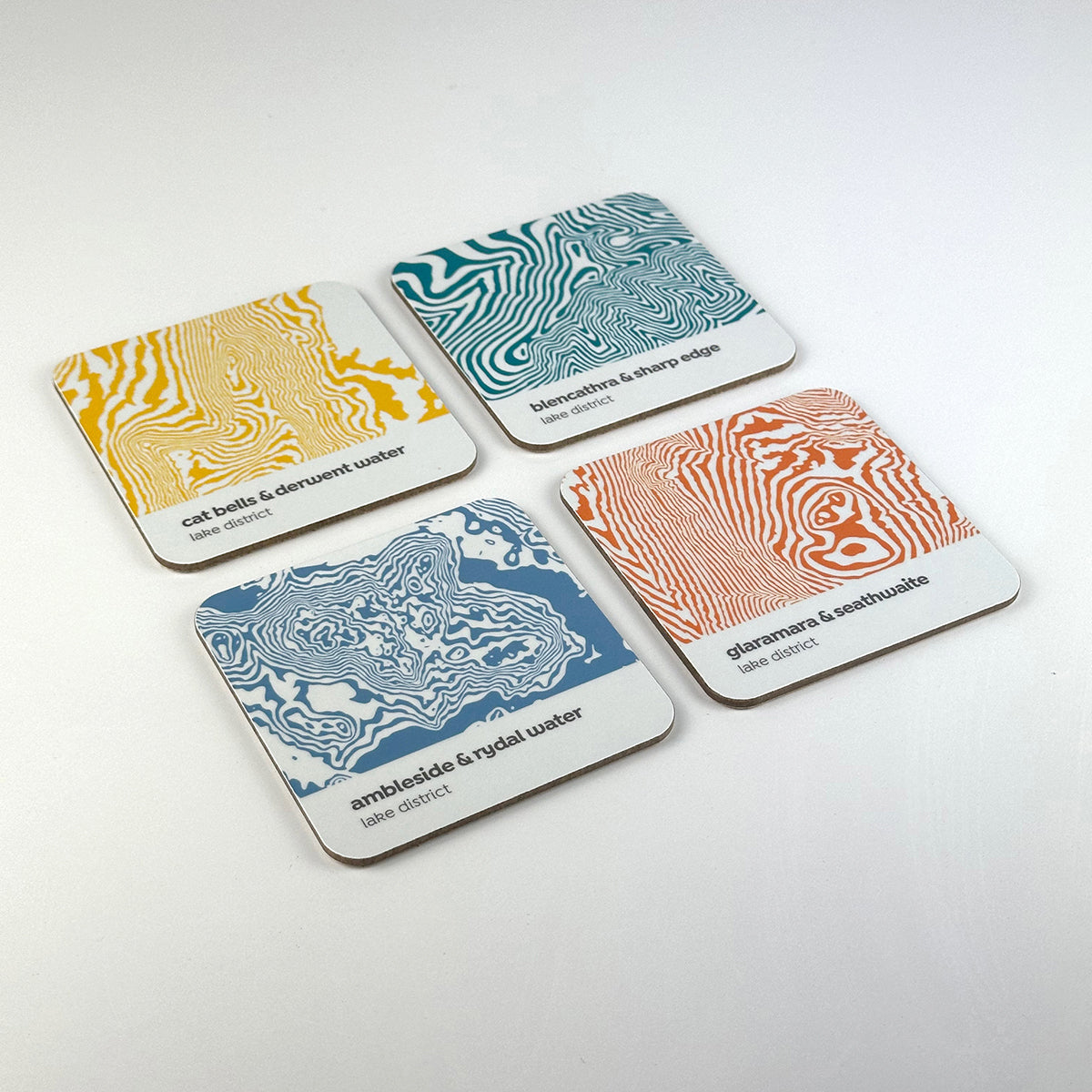 Lake District Contour Design – Coaster Set 02 – Park Designs