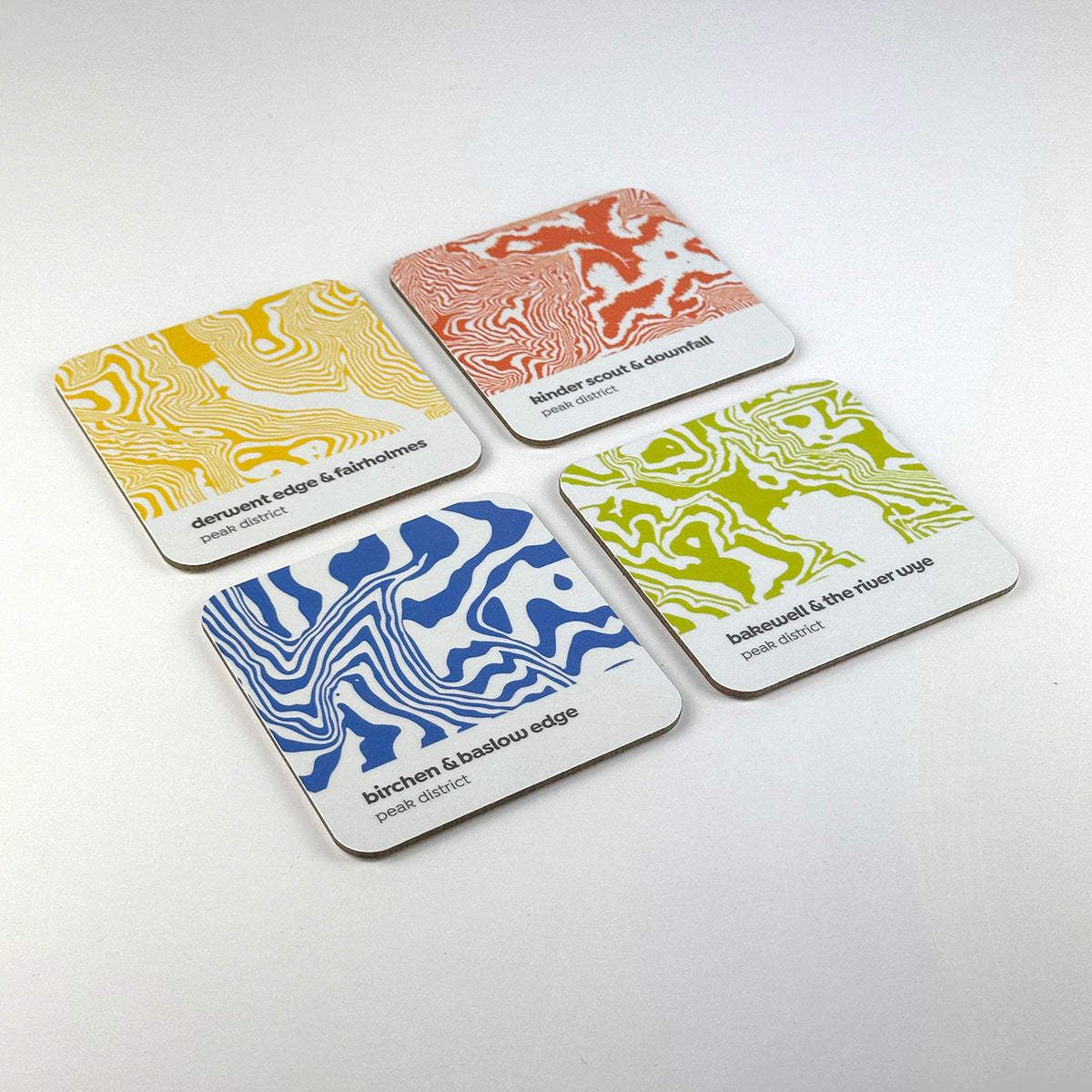 Peak District Contour Design – Coaster Set 02 – Park Designs