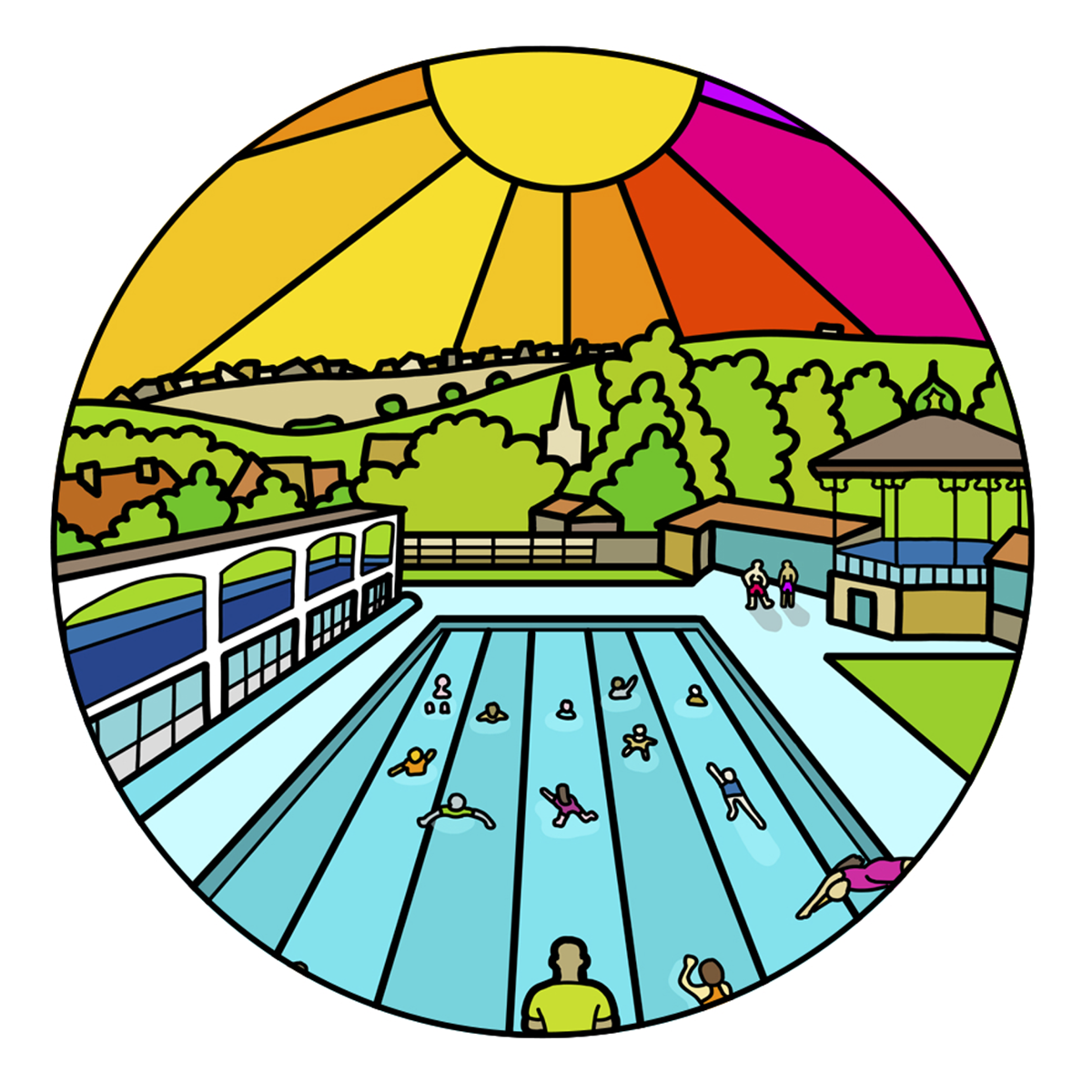 Hathersage Outdoor Pool - Peak District - Mug – Park Designs