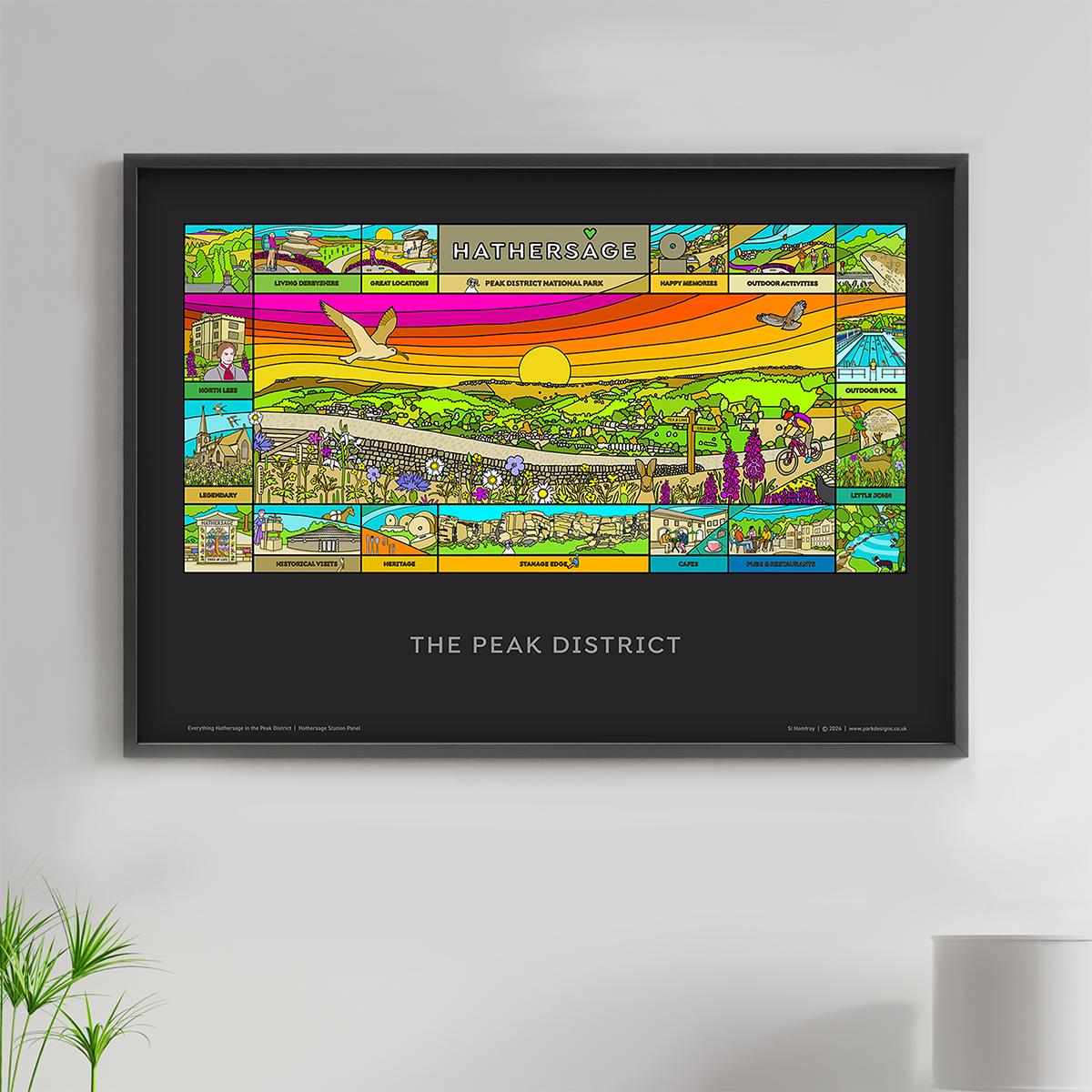 Hathersage in the Peak District - Idyll - Fine Art Print – Park Designs