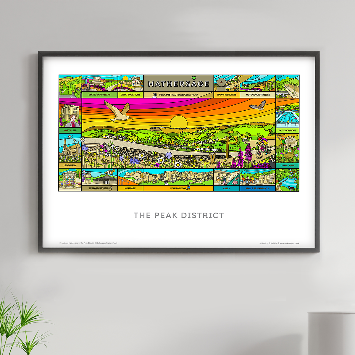 Hathersage in the Peak District - Idyll - Fine Art Print – Park Designs