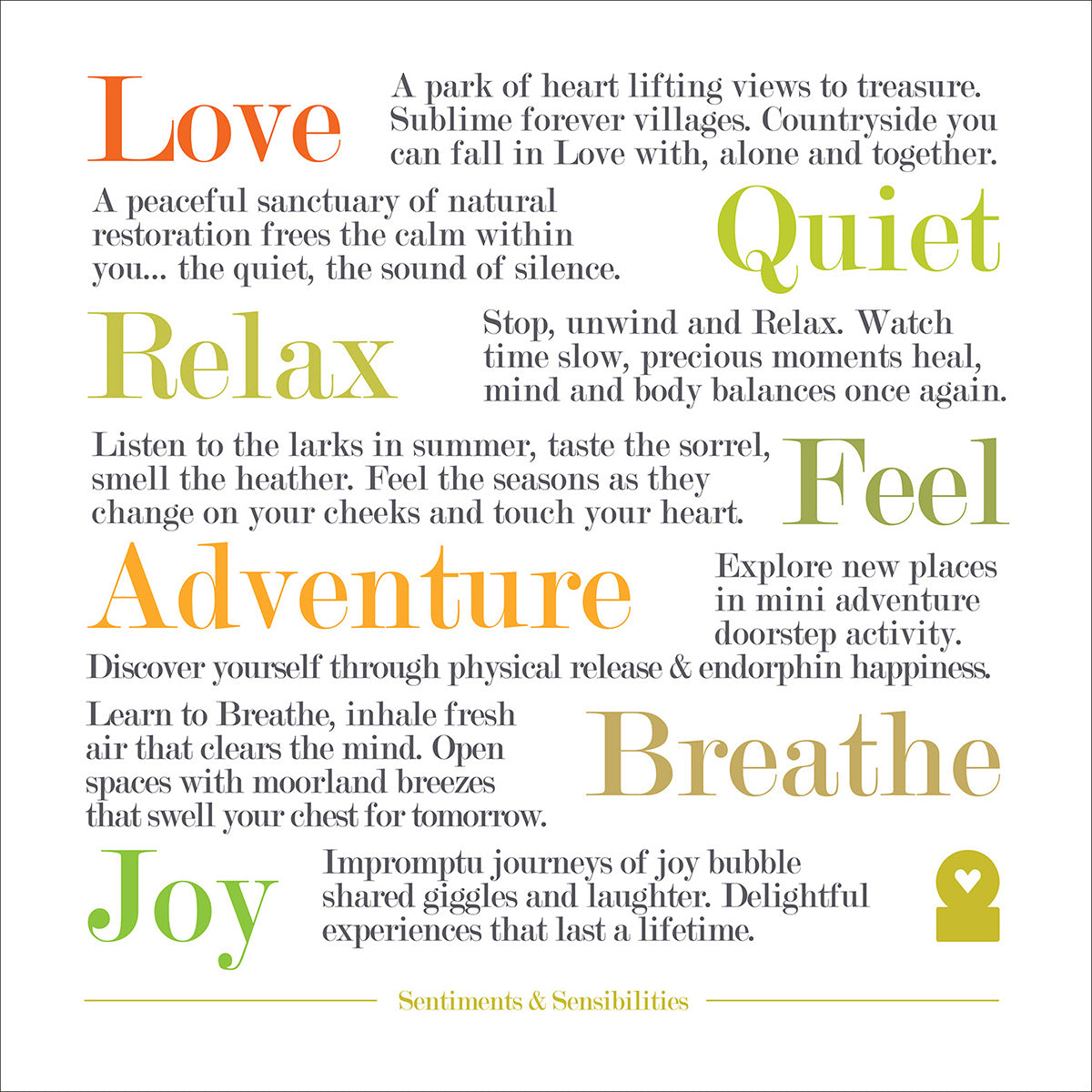 Seven Sentiments - Fine Art Print – Park Designs